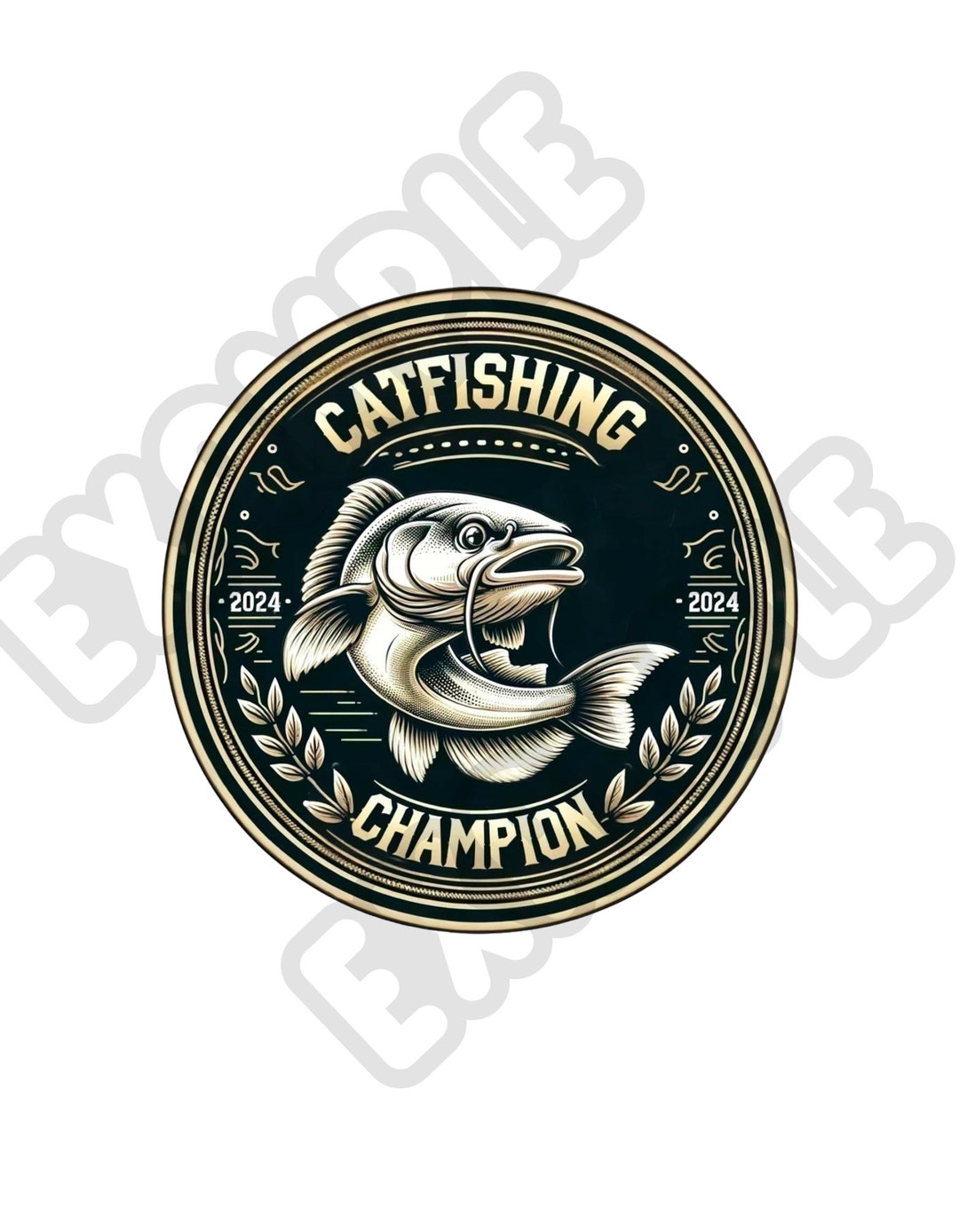 Catfishing Champion 2024 Sublimation Design - Perfect for Hats, T ...