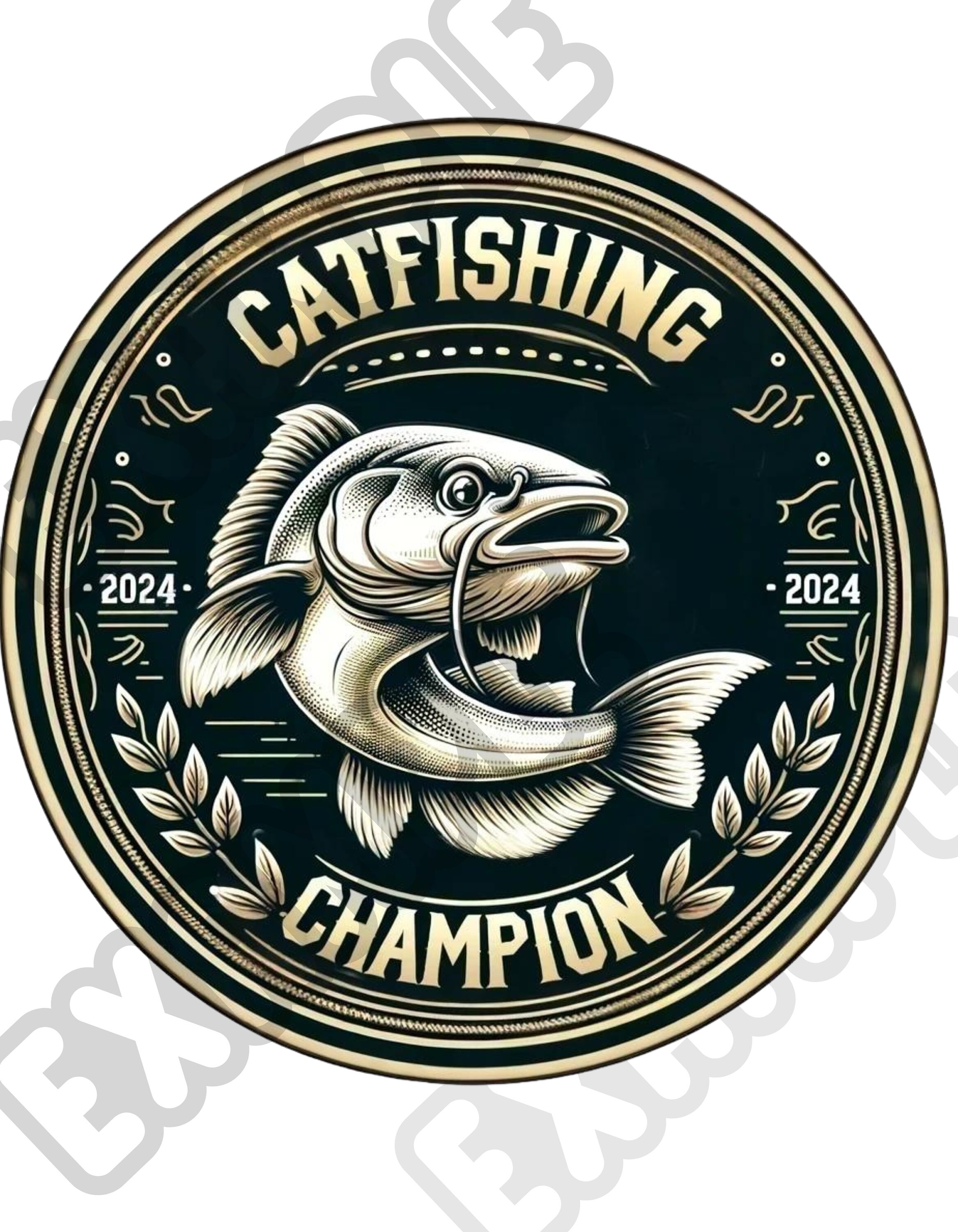 Catfishing Champion 2024 Sublimation Design - Perfect for Hats, T ...
