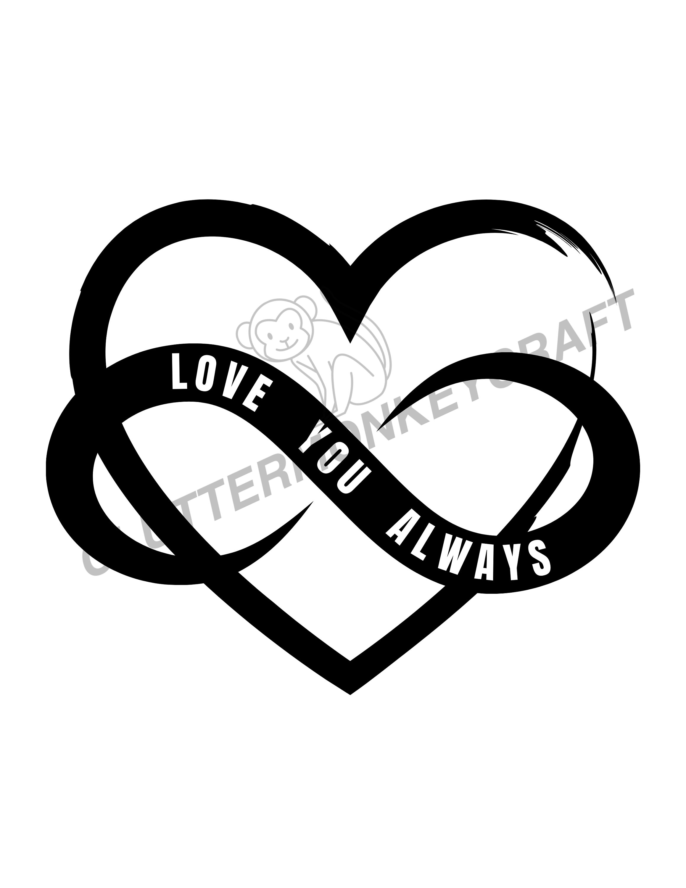 Infinity Heart Drawing