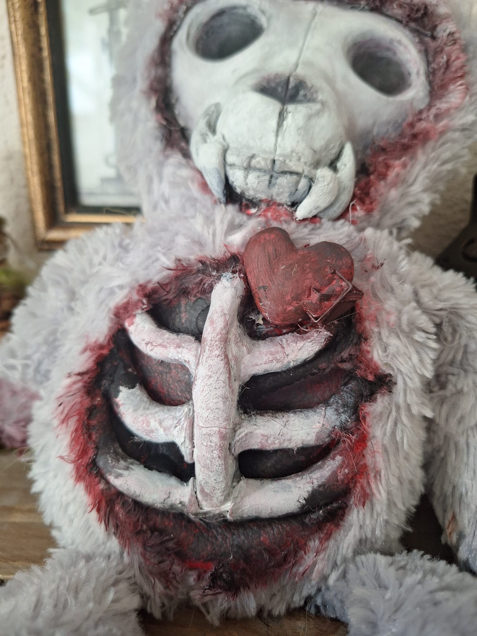 OOAK Creepy Skeleton Teddy Bear Doll - Etsy