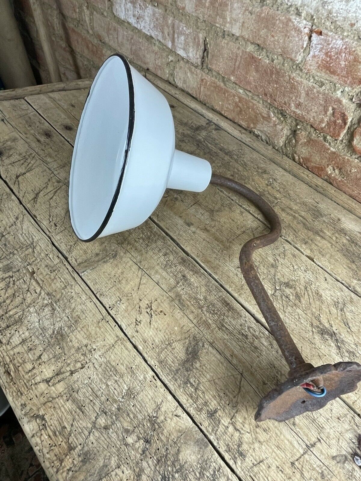 KE646 Emaille Aussenlampe-Hoflampe-Garage-Bauernhof-Beleuchtung - Etsy.de