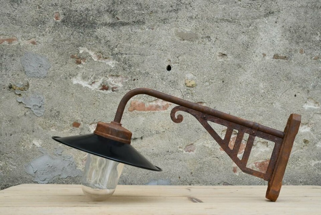 Anno16 Art Nouveau Cast Iron Courtyard Lamp, Outdoor Lamp - Etsy