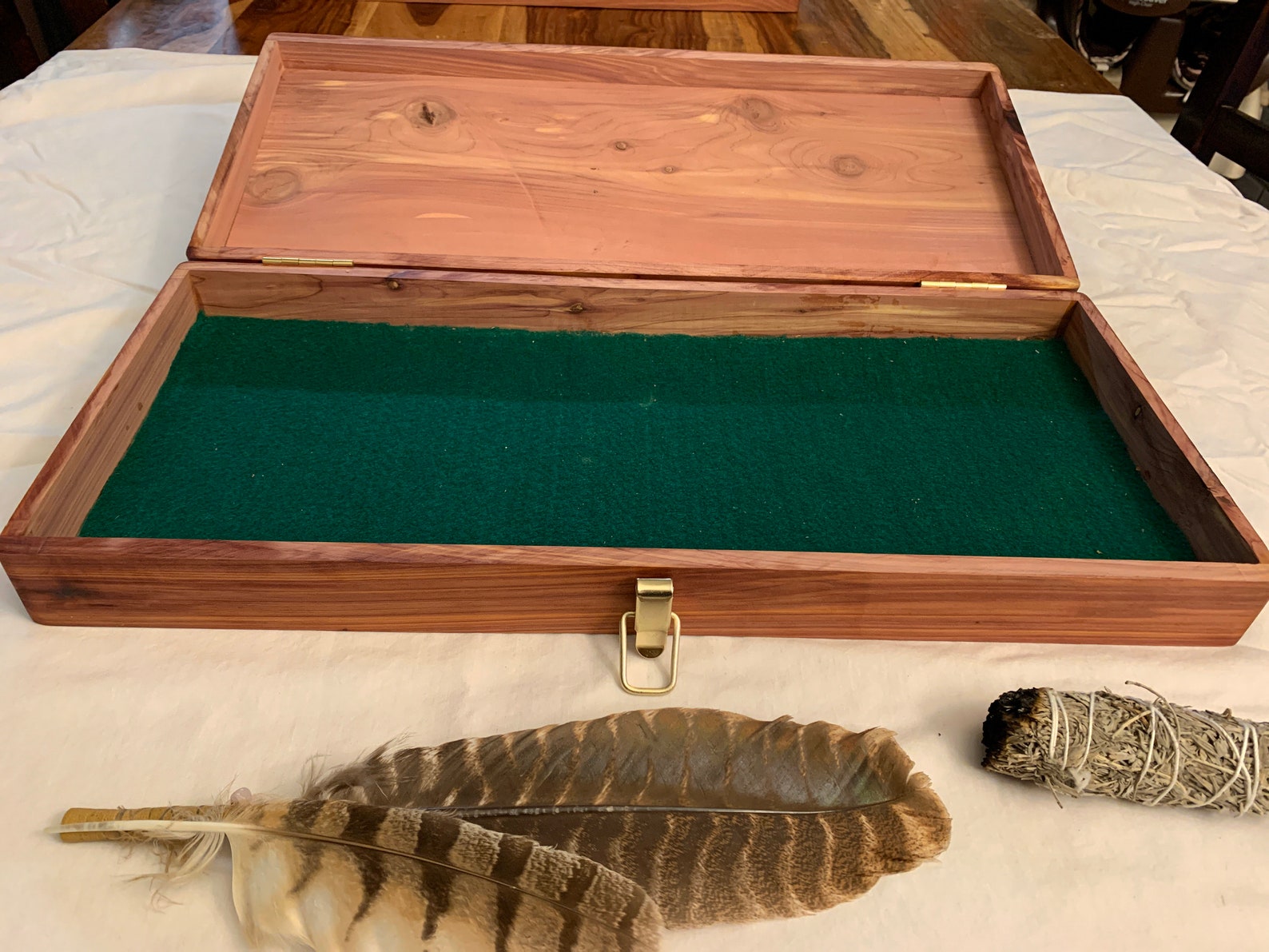 Cedar Keepsake Feather Box - Etsy