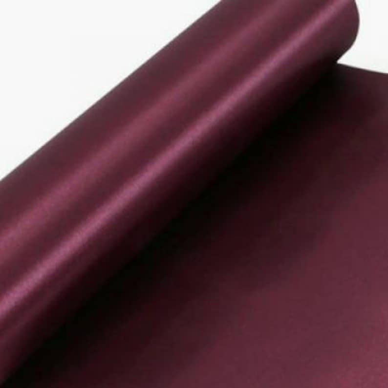 Wine Red Satin Fabric Thin Fabric by the Yard (11 Inches Wide) FAST ...