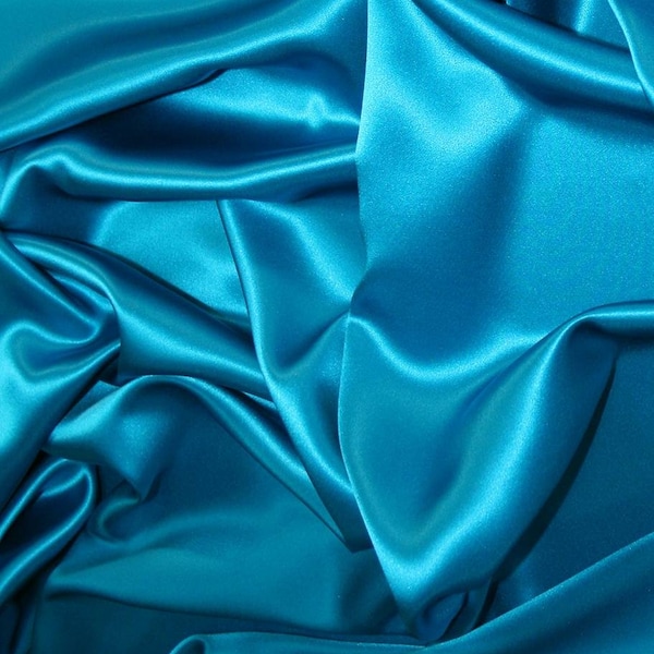 Blue Satin Fabric - Etsy