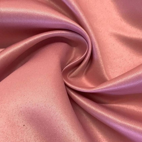 Rose Pink Satin Crepe Fabric soft & Easy to Work With by the - Etsy