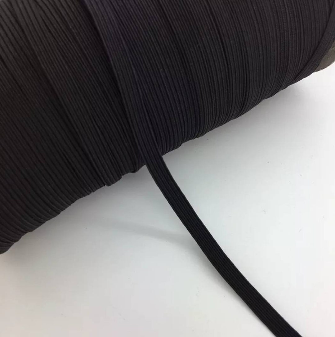 Quality Black Elastic 1/4 Inch Width Flat Band - FREE Shipping! - Etsy