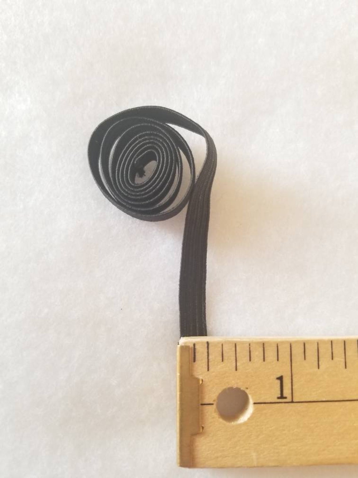 Quality Black Elastic 1/4 Inch Width Flat Band - FREE Shipping! - Etsy
