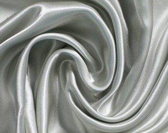 Silver Gray Satin | Etsy