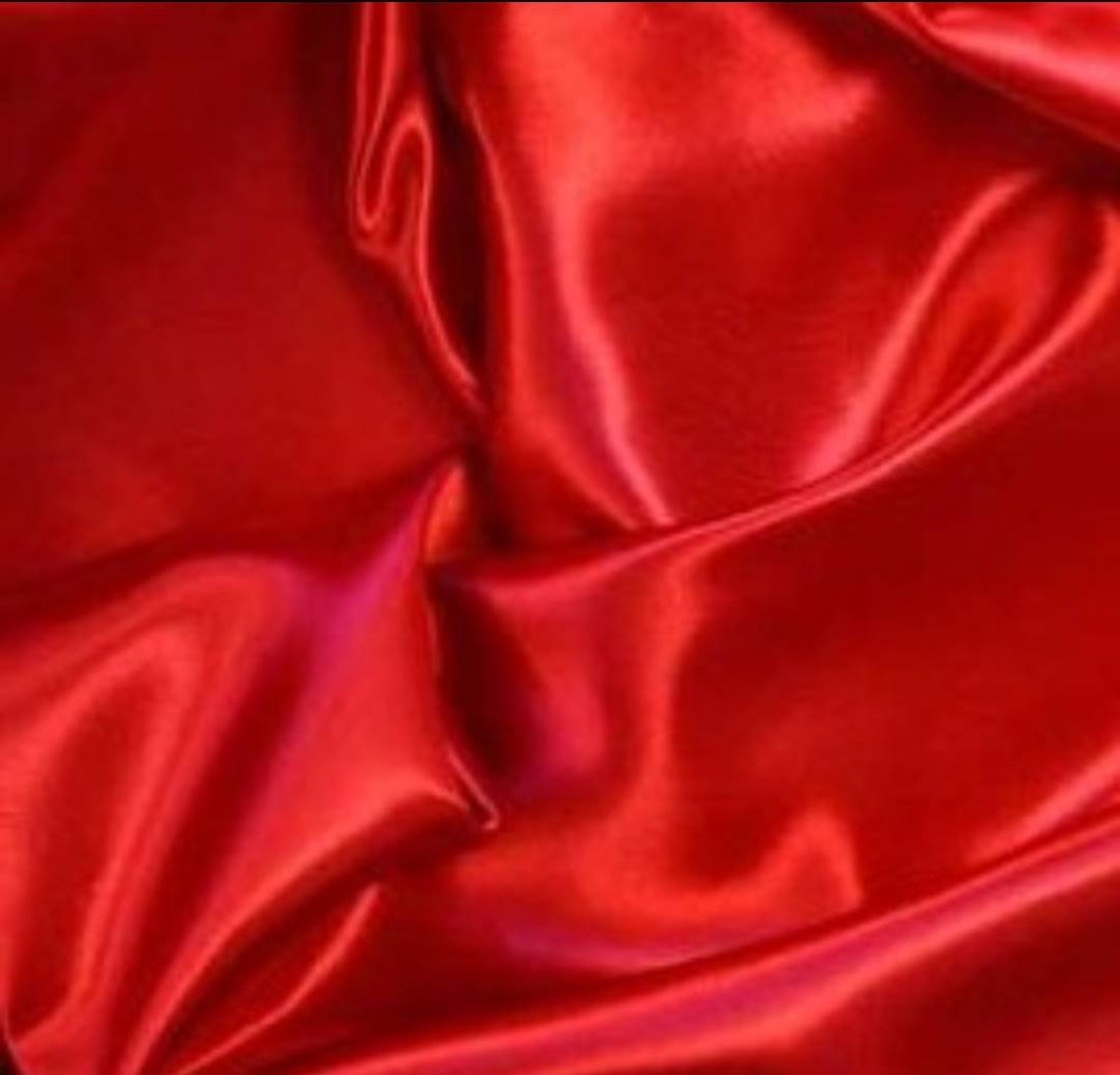 Red Satin Fabric Thin Fabric by the Yard 11 Inches Wide FAST SHIPPING ...