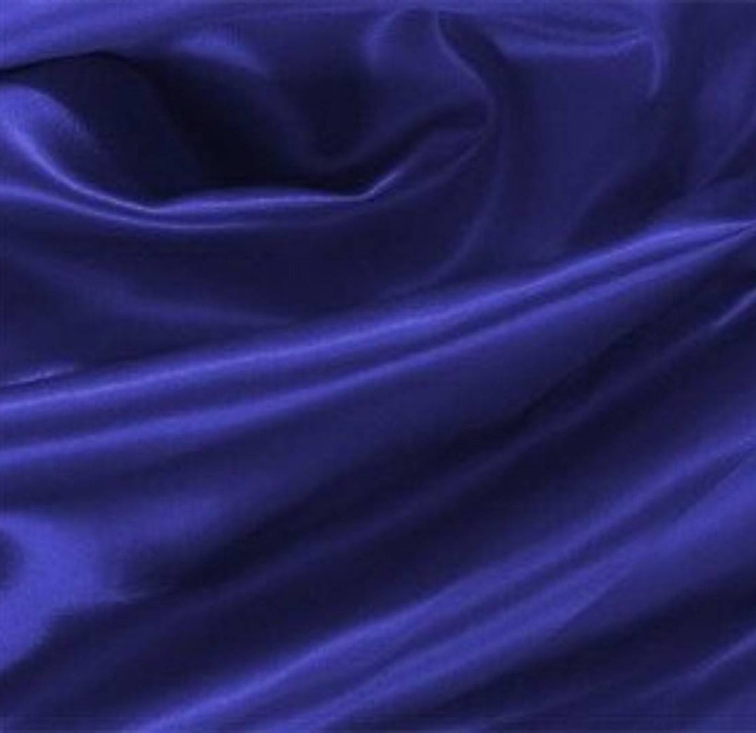 Royal Blue Satin Fabric Thick Fabric by the Yard , Half Yard , Fat ...