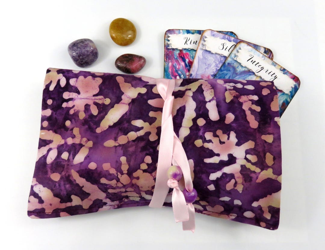 Batik Tarot/oracle Wrap and Reading Cloth, Crystal, Rune or Charm Pouch ...