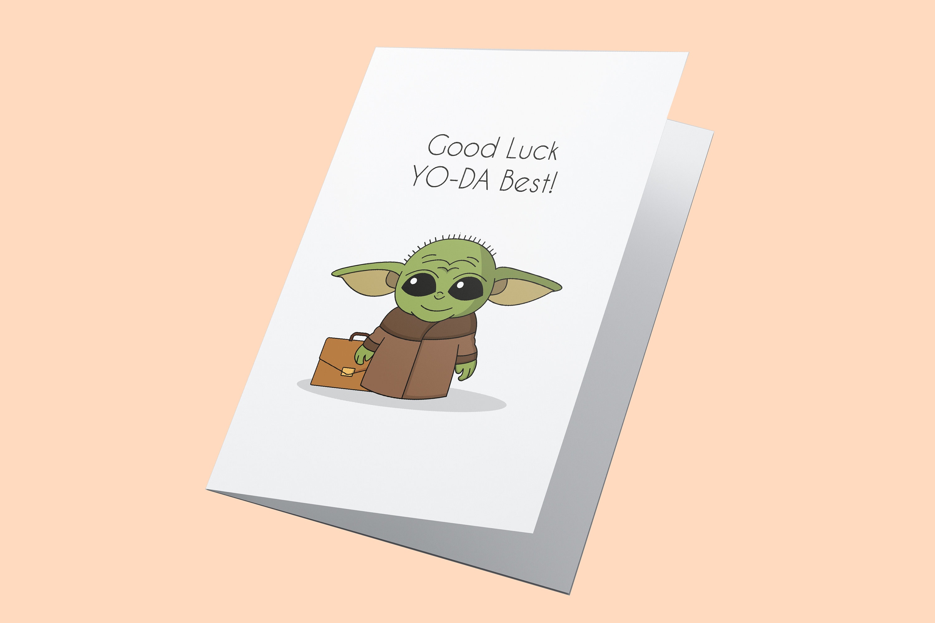 Good Luck Yo-da Best! Leaving Card, New Job Card, Star Wars Leaving ...