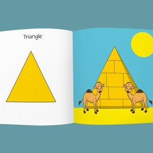 Shapes Childrens Learning Book Animals Learning Book for Kids Gift for ...