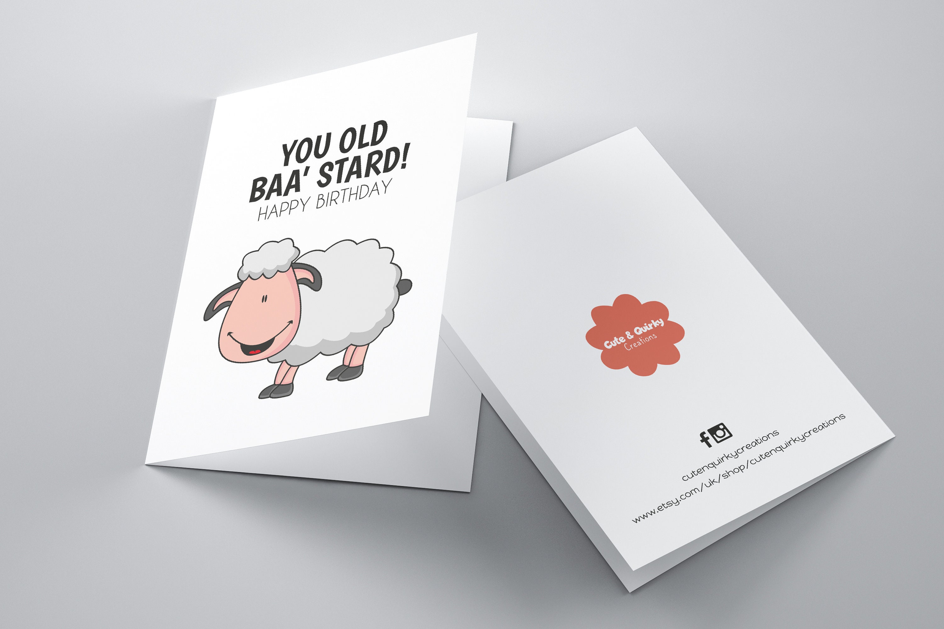 You Old Baa'stard Personalised Birthday Card Card for - Etsy