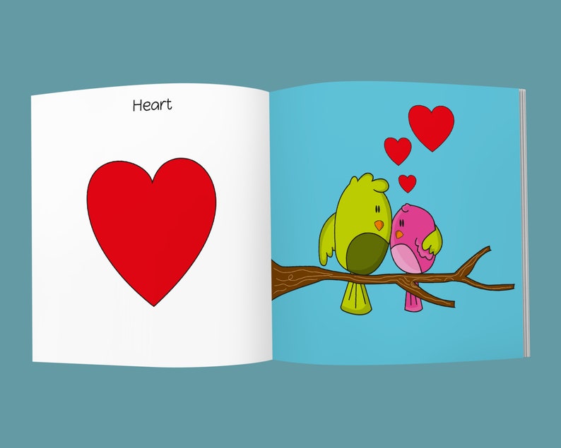 Shapes Childrens Learning Book Animals Learning Book for - Etsy