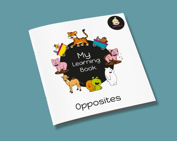 Opposites Childrens Learning Book Animals Learning Book | Etsy UK