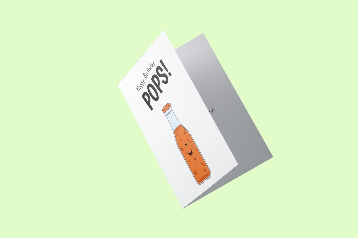 Happy Birthday POPS Funny Birthday Card Happy Birthday - Etsy