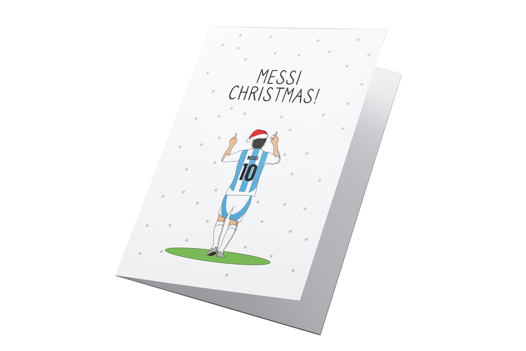 Lionel Messi! Personalised Messi Christmas Christmas Card, Messi ...