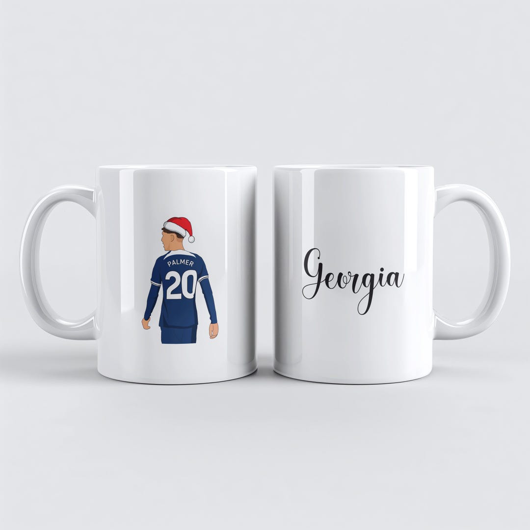 Cole Palmer 11oz Personalised Kids Chelsea Mug, Kids Christmas Mug ...