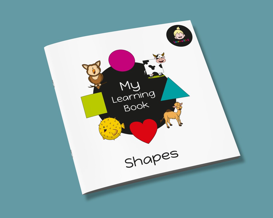 Shapes Childrens Learning Book Animals Learning Book for | Etsy