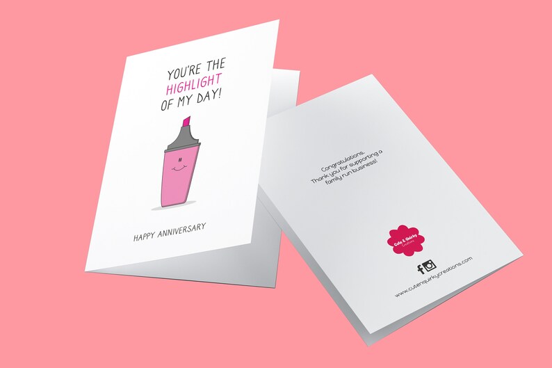 You're the Highlight of My Day Anniversary Card - Etsy