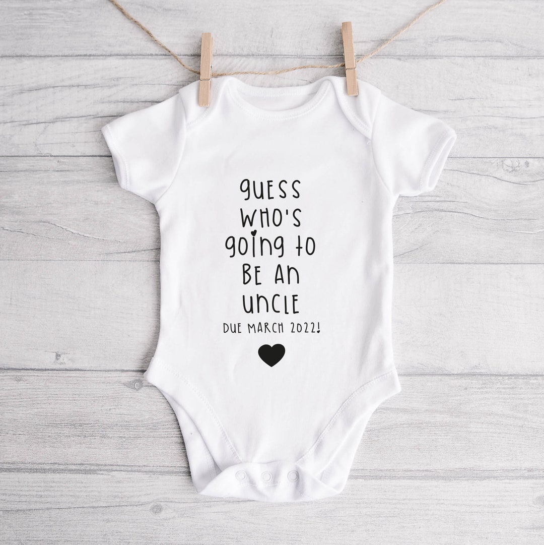 Guess Who Uncle, Pregnancy Reveal Baby Grow, Uncle Pregnancy Reveal ...