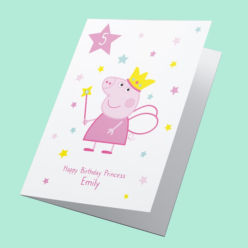 Peppa Pig Card - Etsy