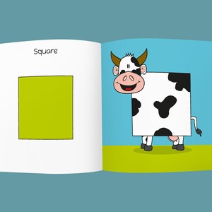 Shapes Childrens Learning Book Animals Learning Book for Kids Gift for ...