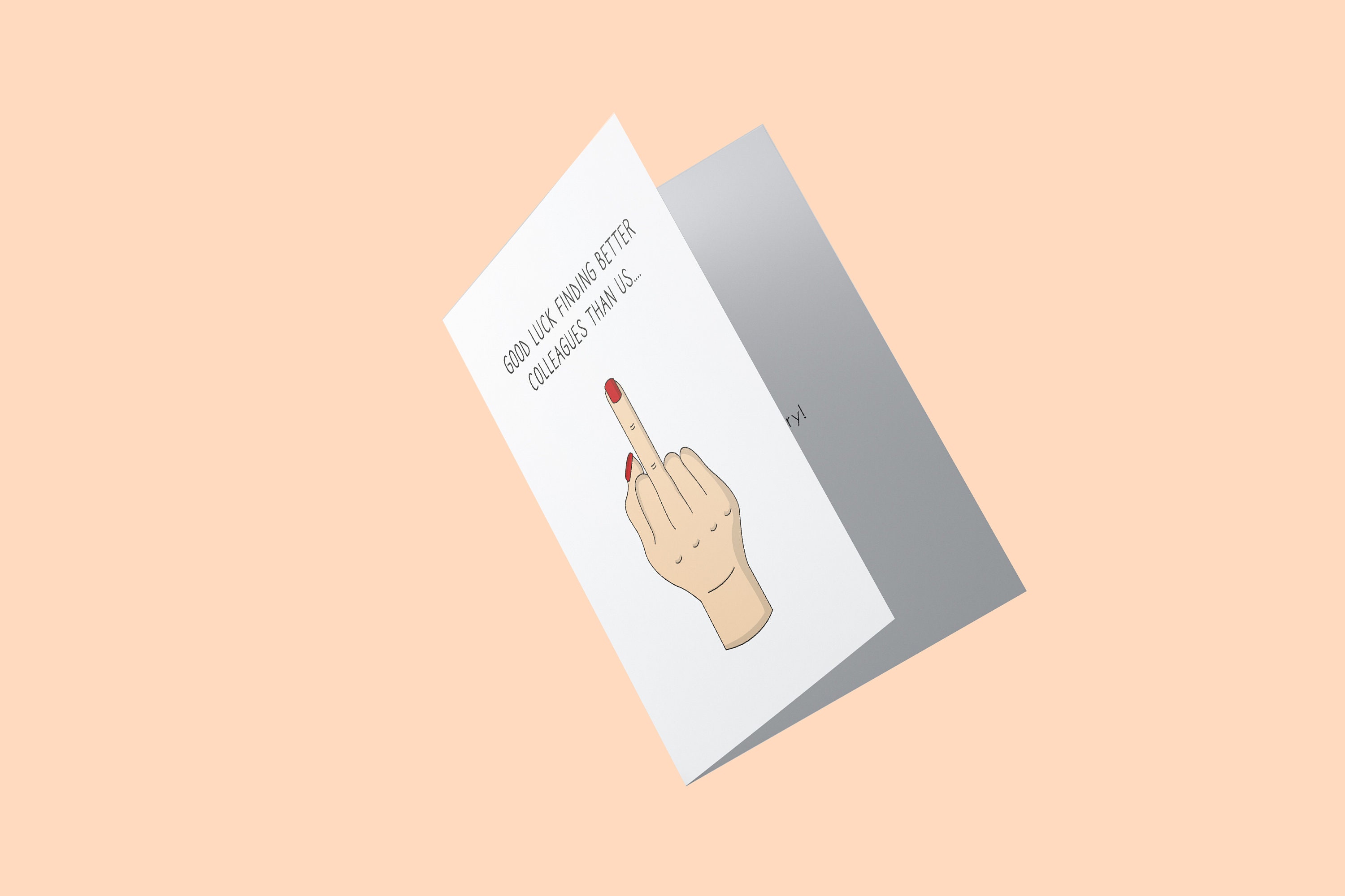 Good Luck Leaving Card New Job Card Goodbye Card Joke | Etsy