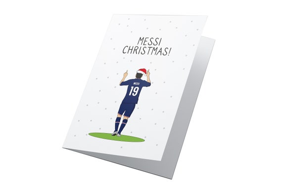 Lionel Messi Personalised Messi Christmas Christmas Card - Etsy