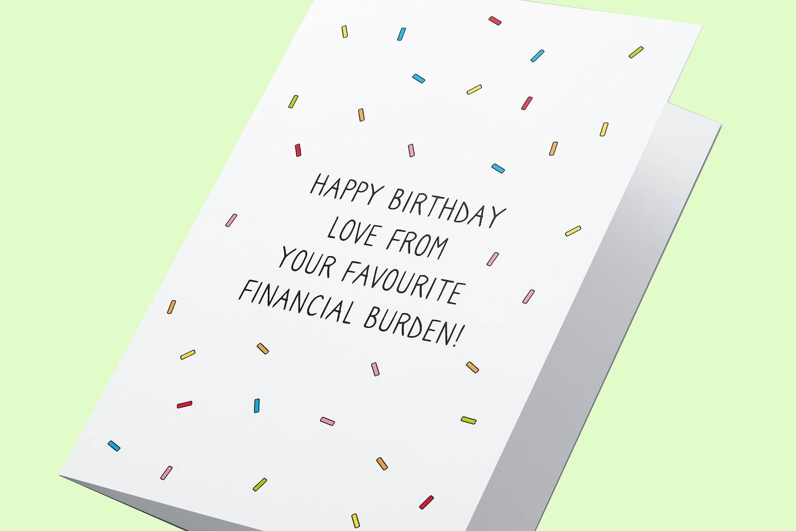 Financial Burden Funny Birthday Card Happy Birthday Card | Etsy