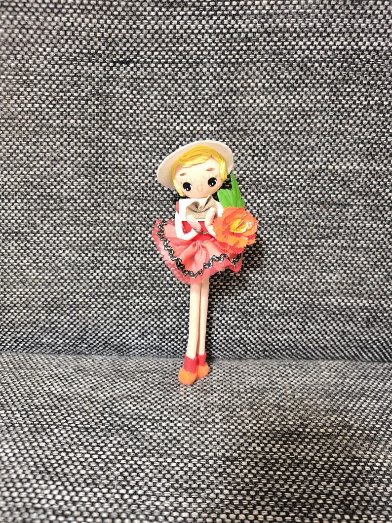 Vintage Kawaii Pose Big Eye Little Girl Fashion Toy Plush Doll Doll - Etsy