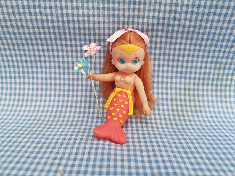 Vintage Japanese Kawaii Showa Rubber Big Eye Mermaid Takara | Etsy