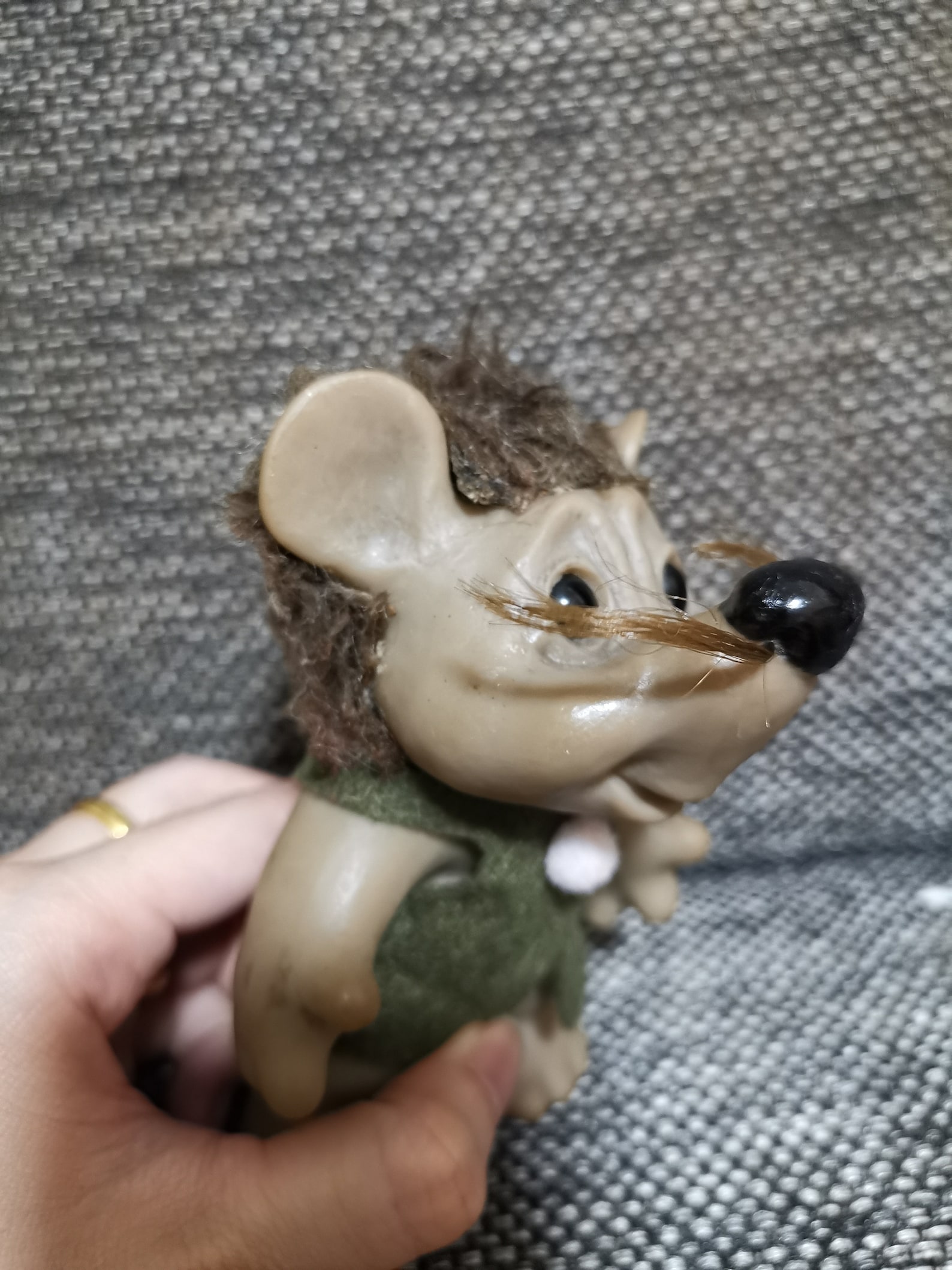 Vintage Rubber Dam Troll MOUSE High 5inc - Etsy