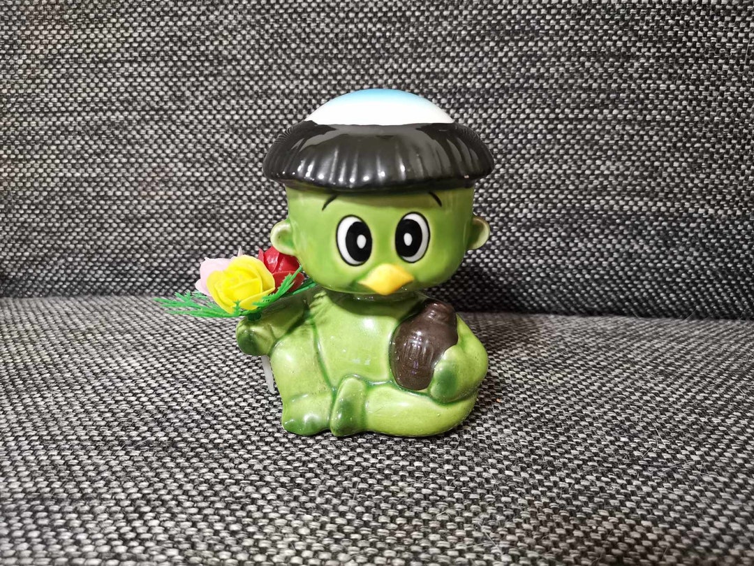 Vintage Japanese Kappa Folklore Animal Toys Ceramic Kitsch Big Eye ...