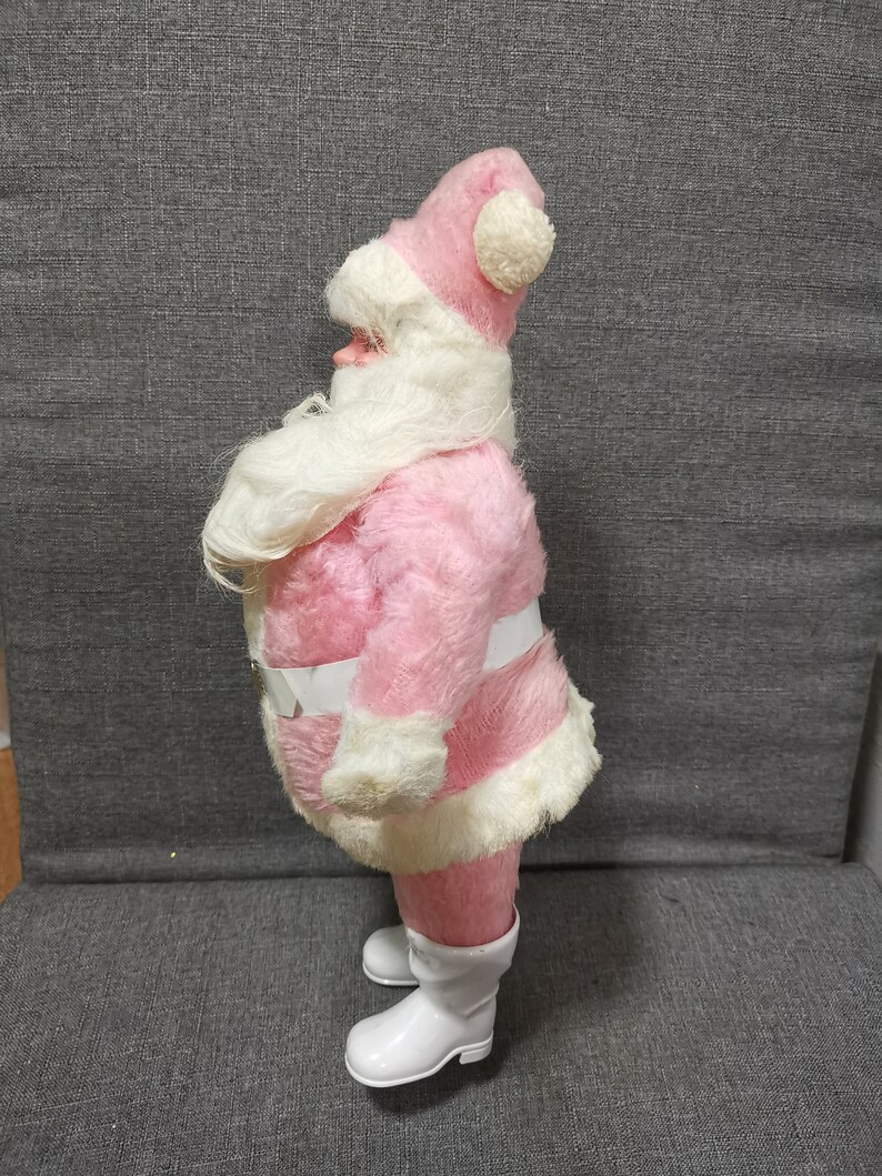 Vintage Cute Pink Santa Pixie Toys Stuffed Harold Gayle Santa Claus ...