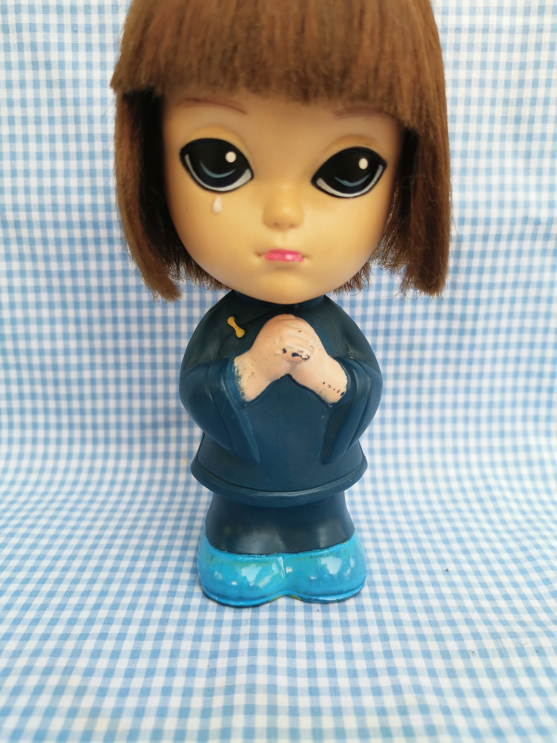 Vintage big eye sad eye hong kong doll 6.5inc | Etsy