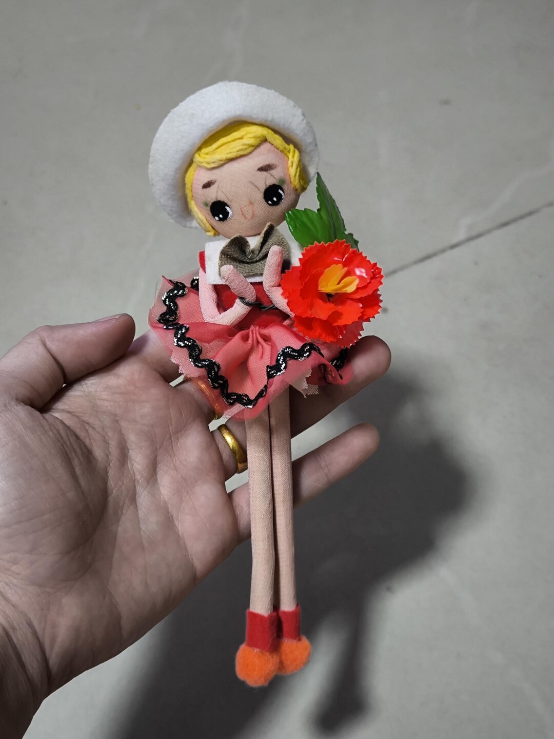 Vintage Kawaii Pose Big Eye Little Girl Fashion Toy Plush Doll Doll - Etsy