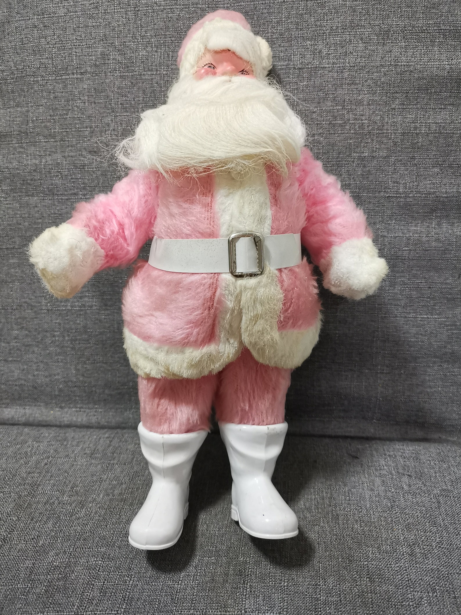 Vintage Cute Pink Santa Pixie Toys Stuffed Harold Gayle Santa Claus ...