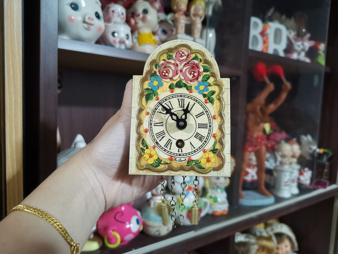 Vintage Flower Cuckoo Cuckoo Clock Mini Clock Collection - Etsy