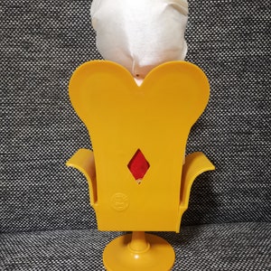 Vintage Pose Doll Japanese Big Eyes Girl Doll Sitting in a Chair Music ...