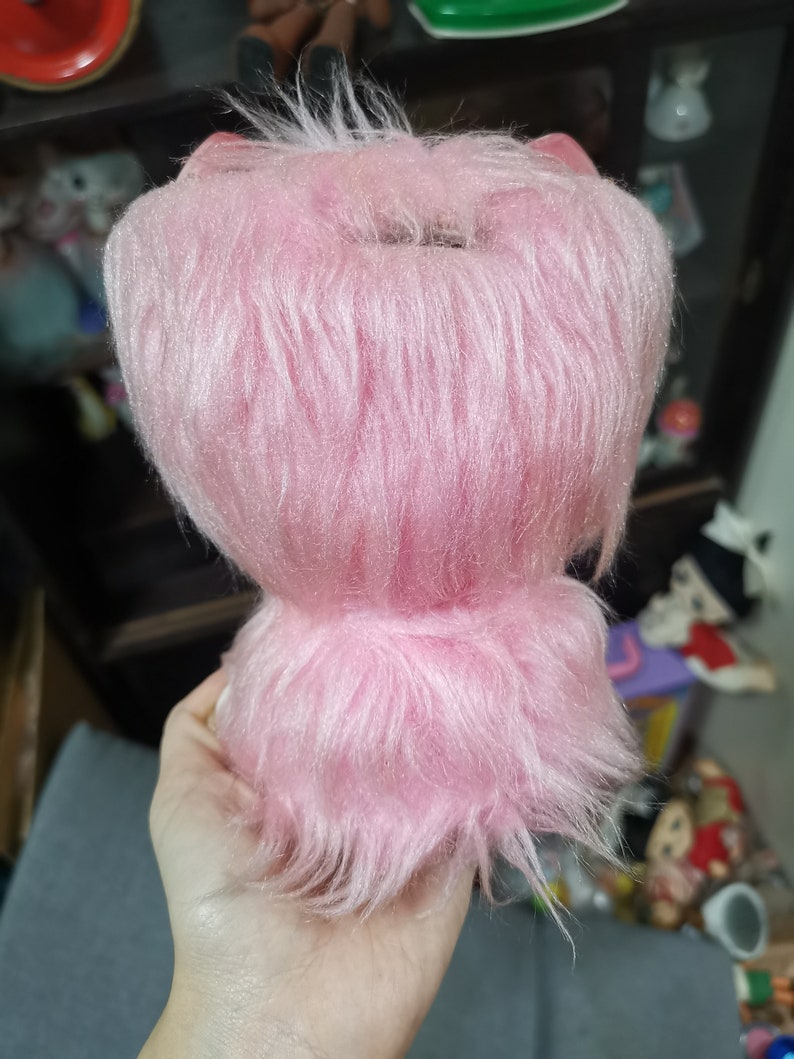 Vintage Cute Japanese Fur Pink Kitty Kitsch Ceramic Big Eye - Etsy