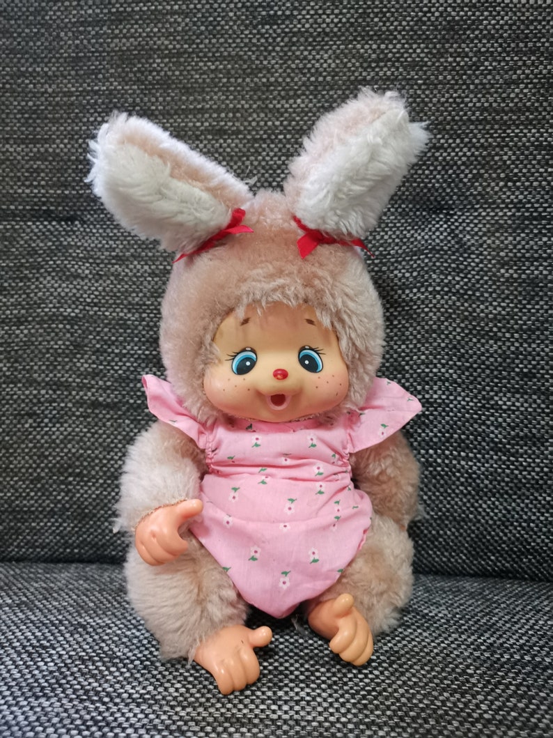 Vintage sekiguchi monchhichi bunny japan doll 10 | Etsy