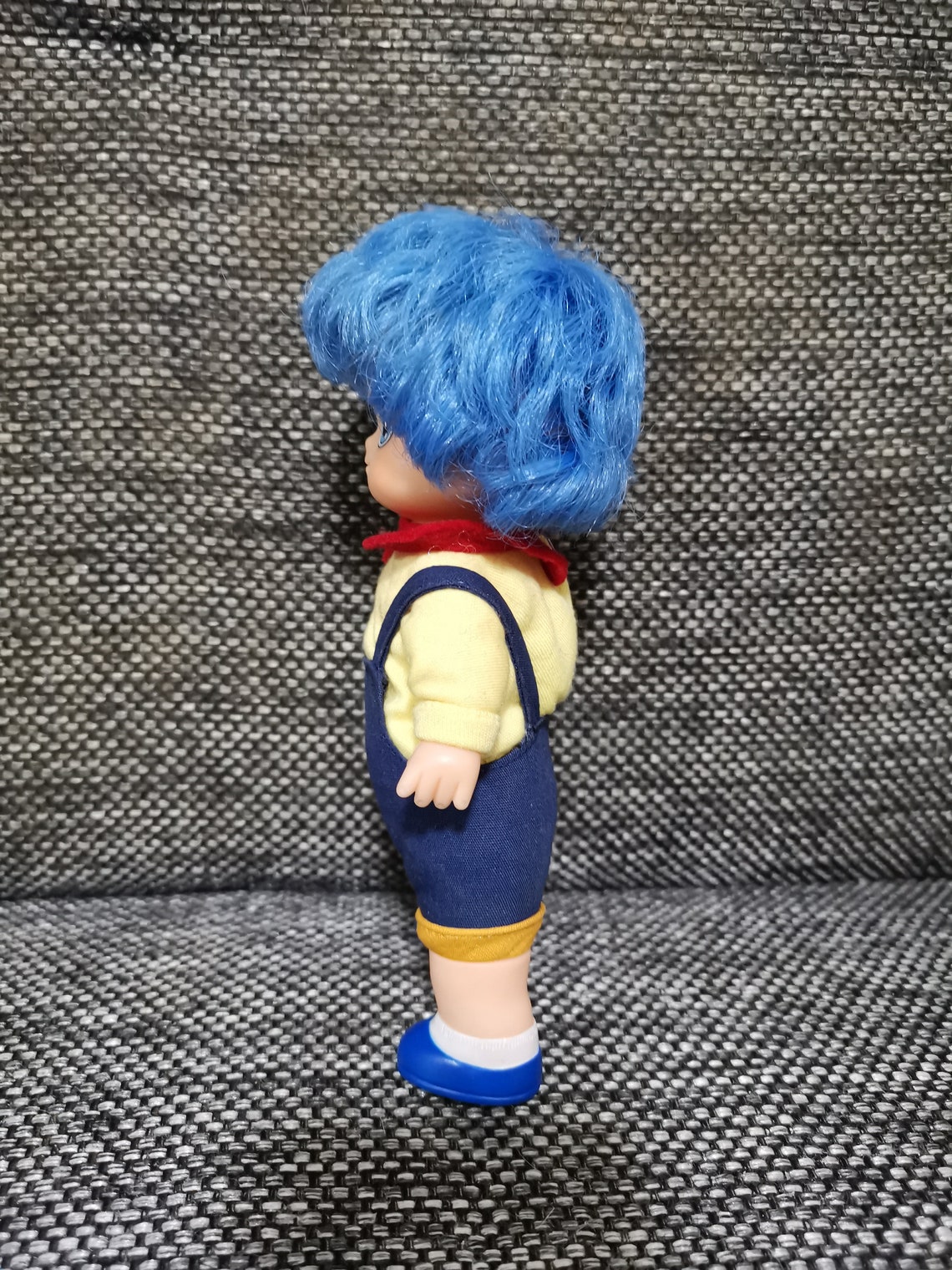 Vintage Cute Japanese Kawaii Showa Big Eye Doll Blue Hair - Etsy
