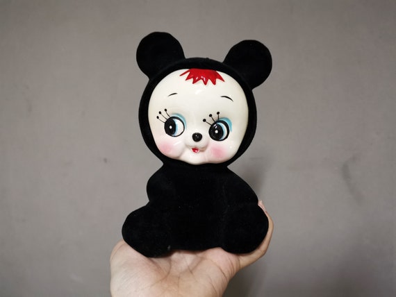 Vintage Ceramic Japanese Kitsch Kawaii Big Eye Bear Fujika - Etsy
