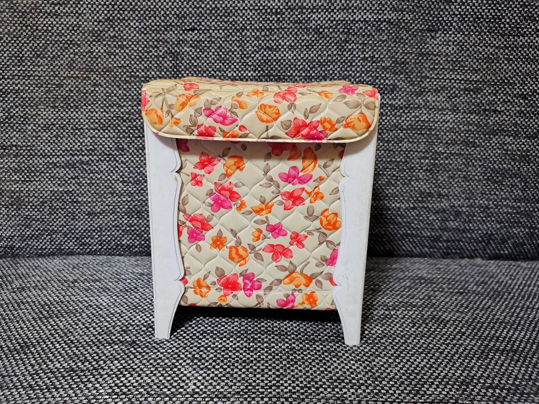 Vintage RETRO Showa Kawaii Flower PLASTIC Box Kitchen Multipurpose Box ...