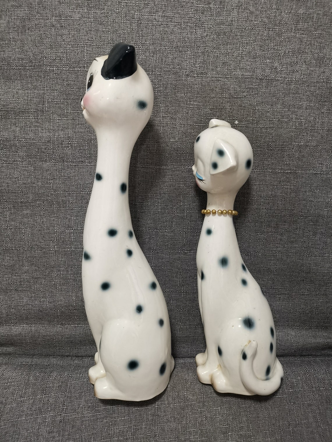 Vintage Ceramic Japanese Kitsch Kawaii Long Neck Big Eye Puppy | Etsy