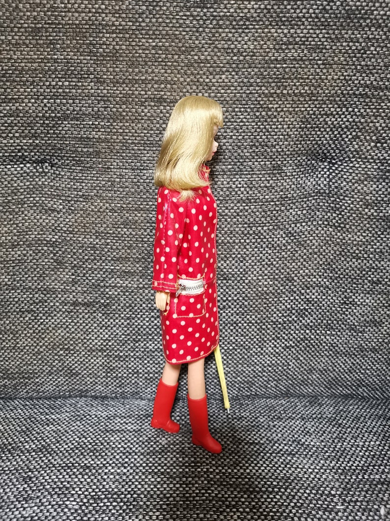Vintage Japanese Barbie Blond Francie Red Raincoat Doll - Etsy