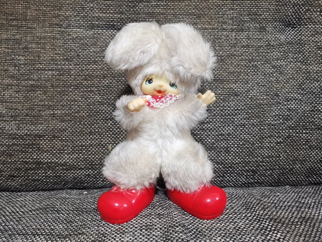 Vintage Stuffed Animal Rabbit Monchhichi Bunny Japan Plush Doll - Etsy